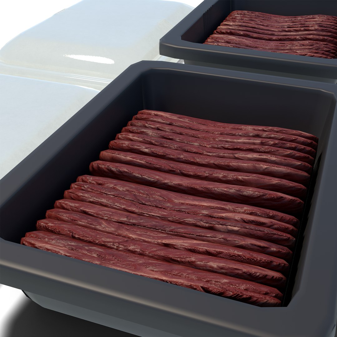 3D Wrapped Raw Meat Tray - TurboSquid 2088968