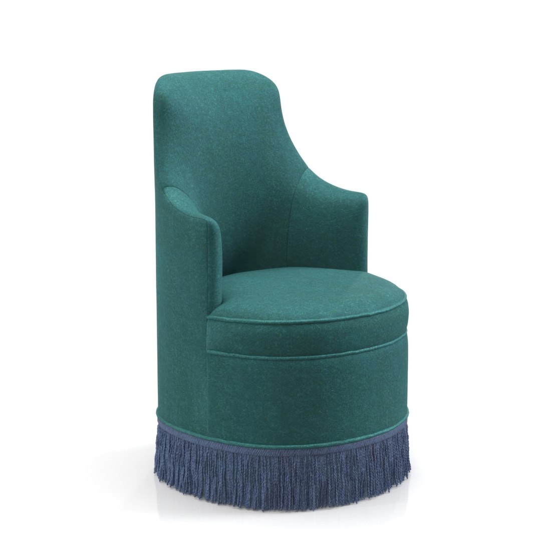 3D Betty Club Lounge Chair PBR Model - TurboSquid 2222432