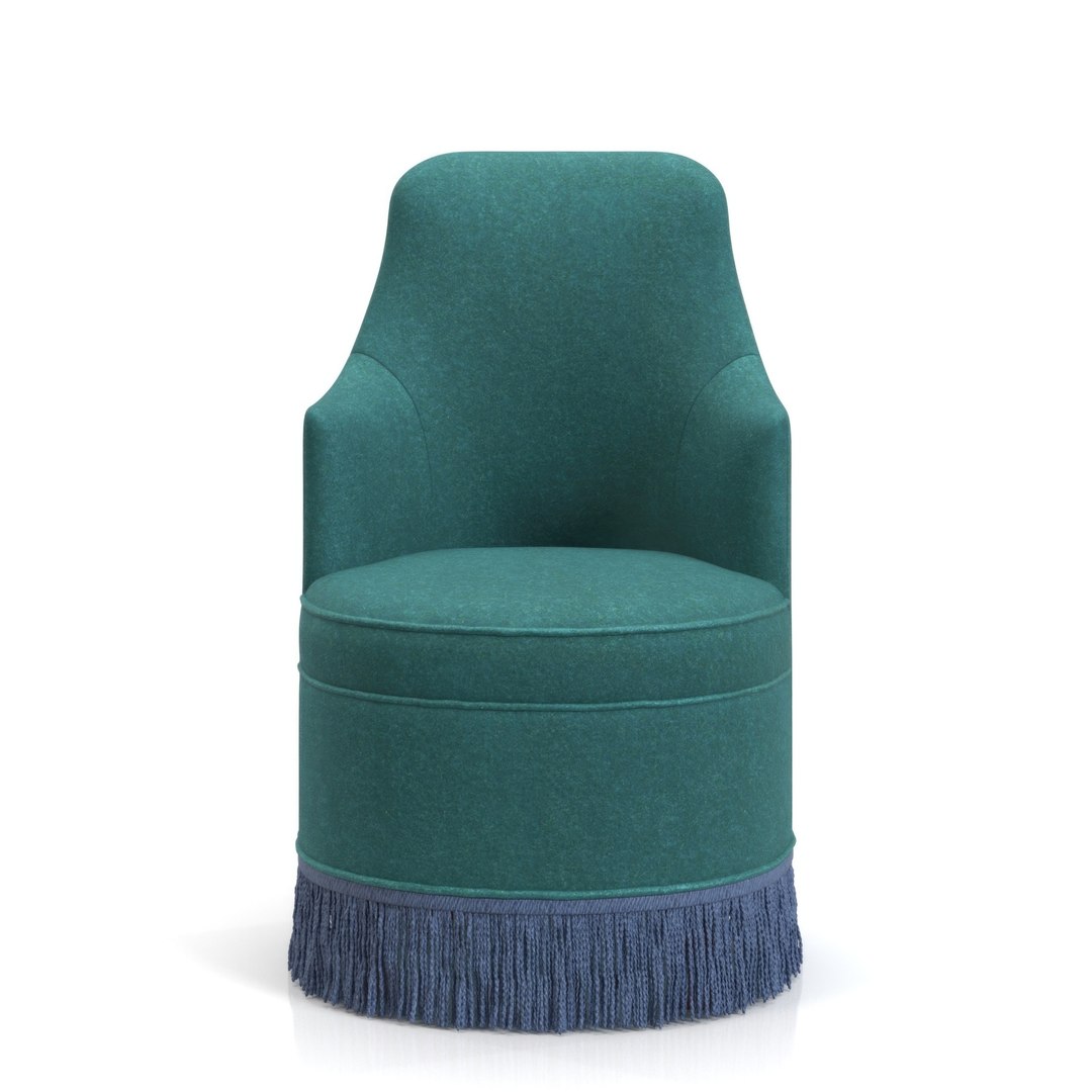 3D Betty Club Lounge Chair PBR Model - TurboSquid 2222432