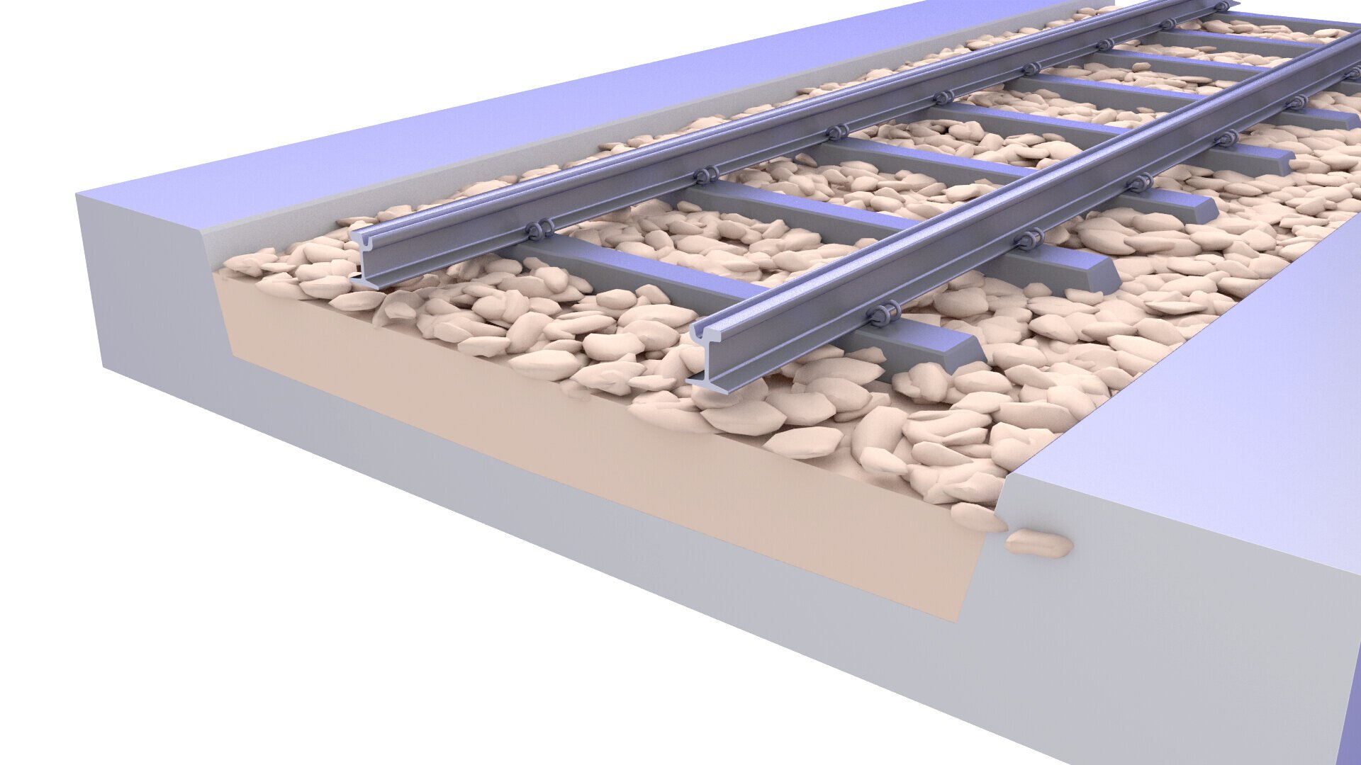 Tram Track 30 3D - TurboSquid 2096388