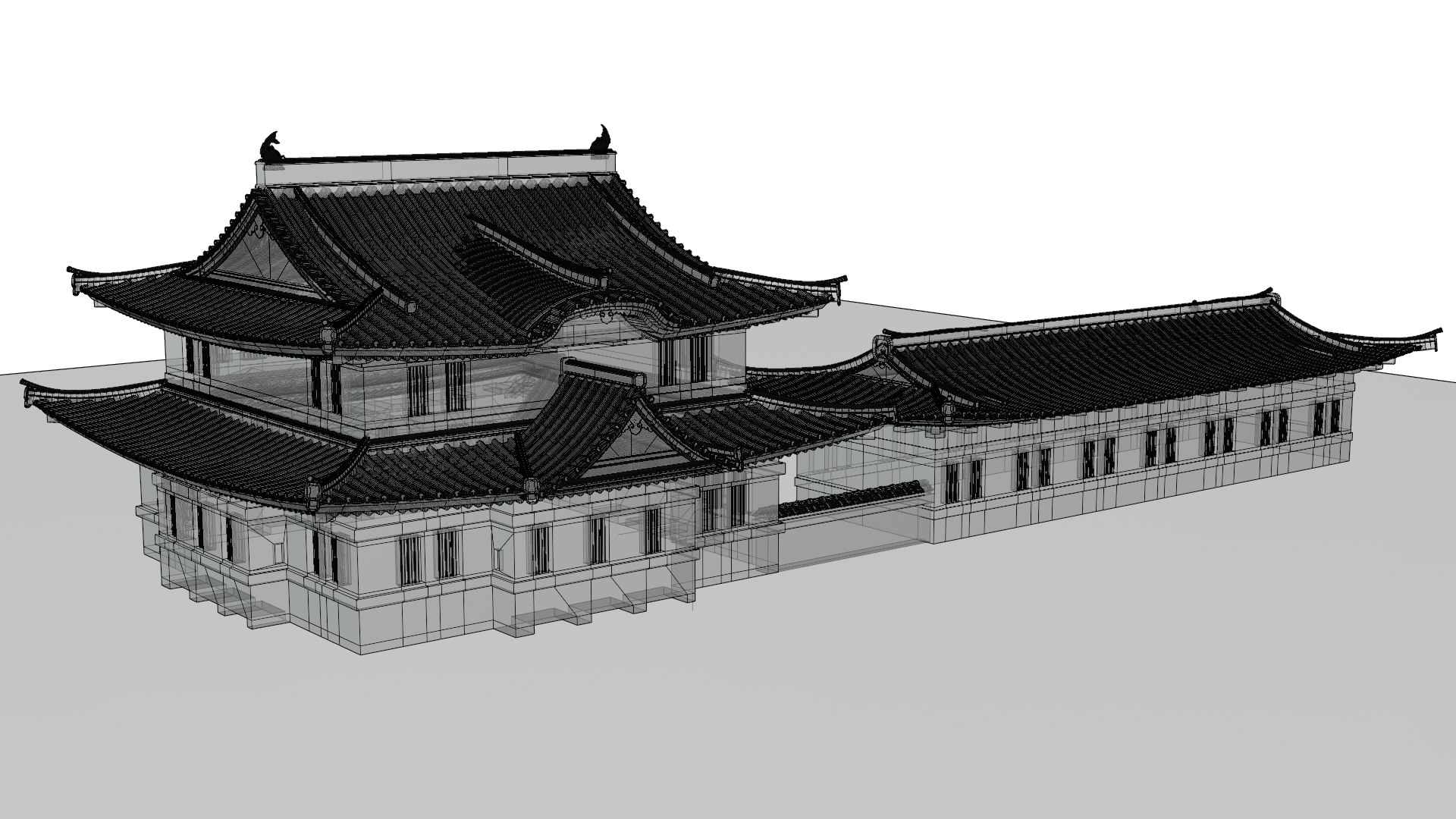 Tokyo Imperial Palace 3D Model - TurboSquid 2102186