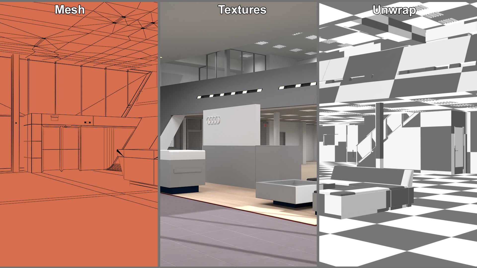 3D Automotive Dealership Building Model - TurboSquid 2413726