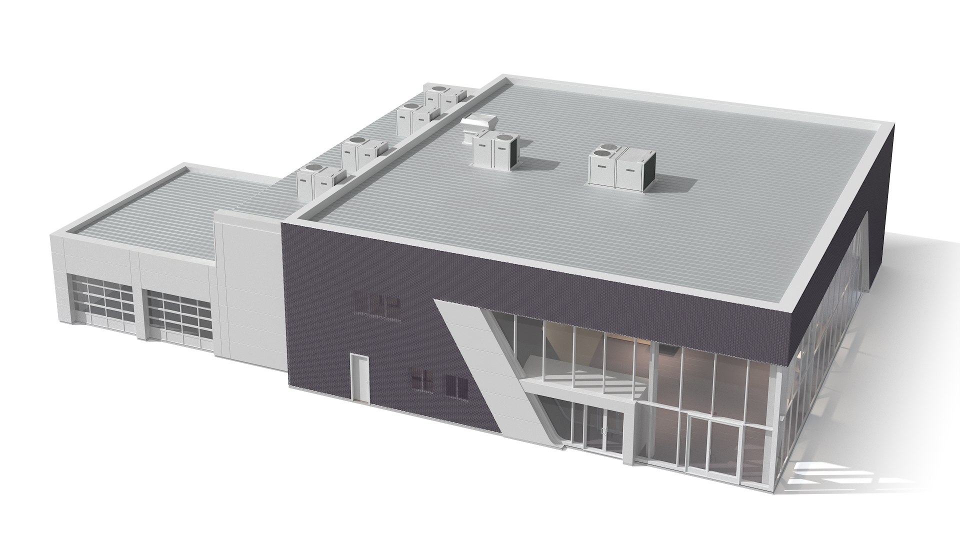3D Automotive Dealership Building Model - TurboSquid 2413726
