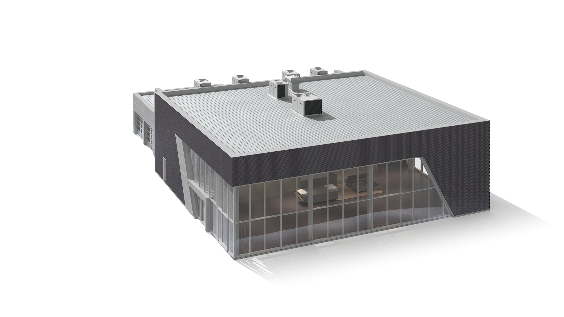 3D Automotive Dealership Building Model - TurboSquid 2413726