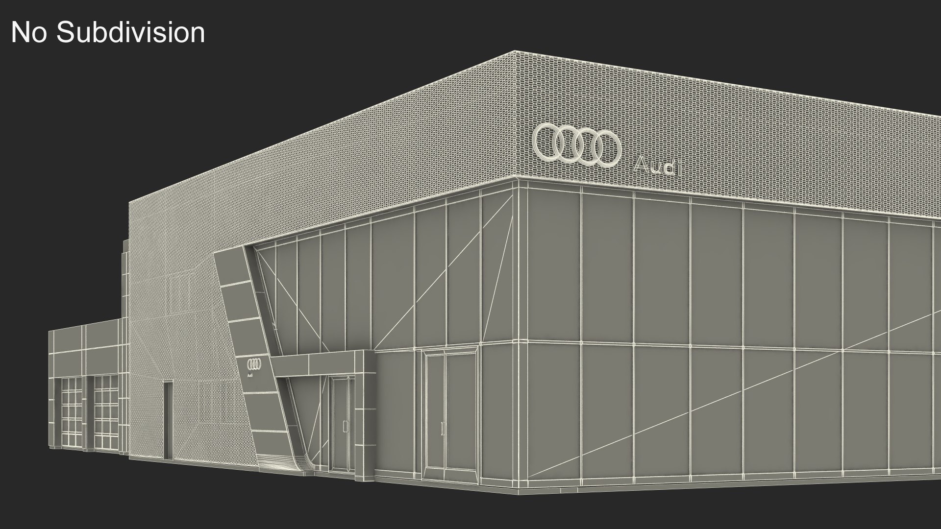 3D Automotive Dealership Building Model - TurboSquid 2413726