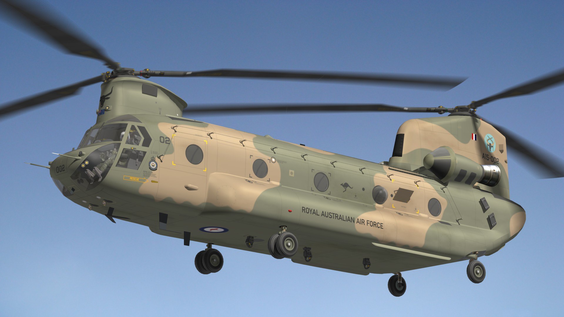 3D CH47 Chinook RAAF Model - TurboSquid 2107117