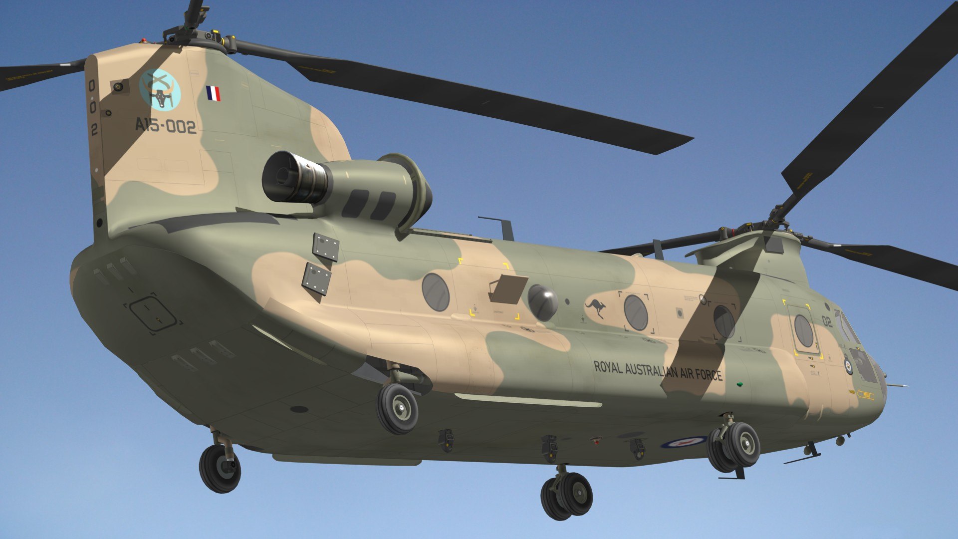 3D CH47 Chinook RAAF model - TurboSquid 2107117