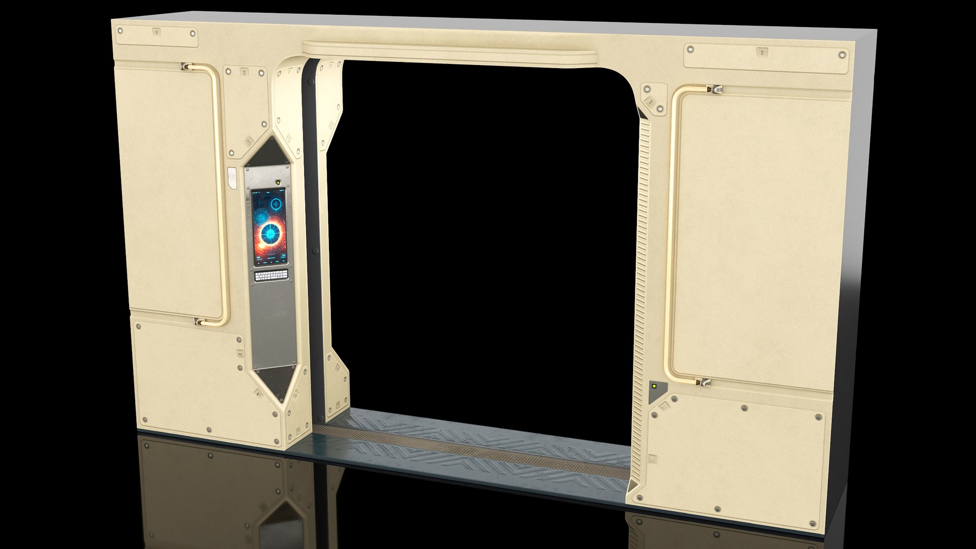 3D Sci-fi Gate Door PBR - TurboSquid 2224939