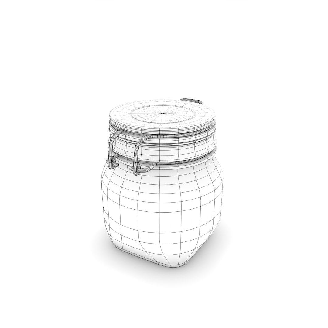 3d Model Of Glass Jar