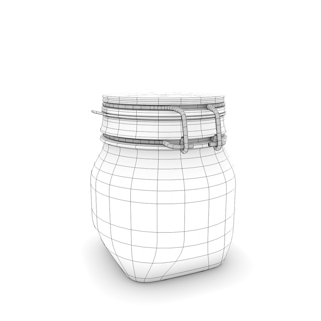 3d Model Of Glass Jar