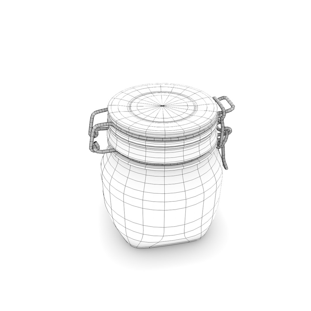 3d Model Of Glass Jar