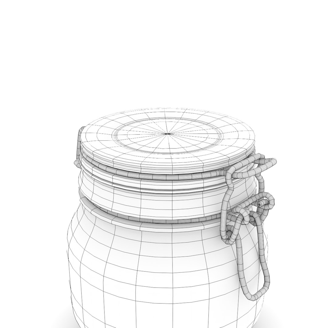 3d Model Of Glass Jar