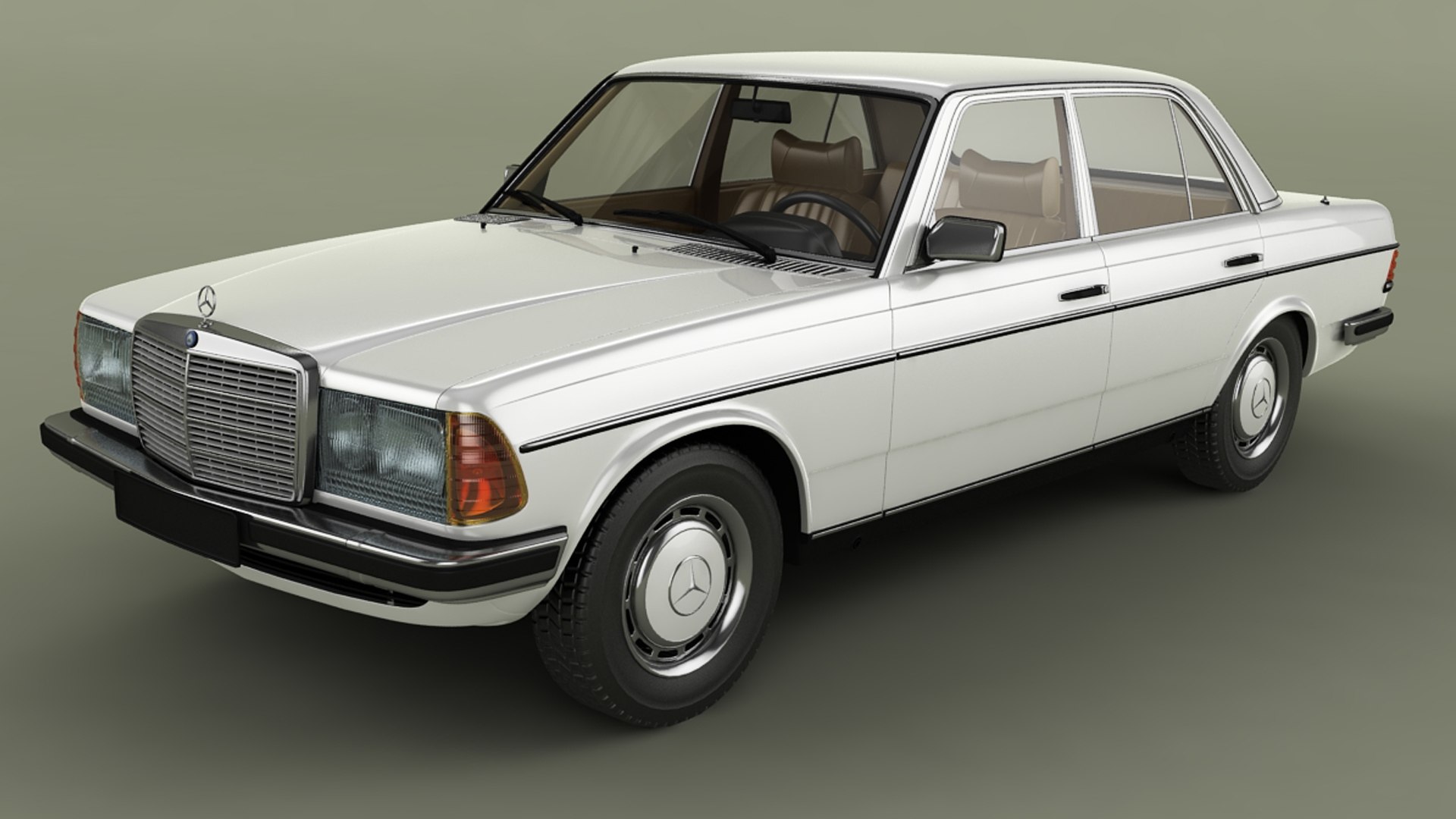 3D Mercedes-Benz W123 Sedan Model - TurboSquid 2082336