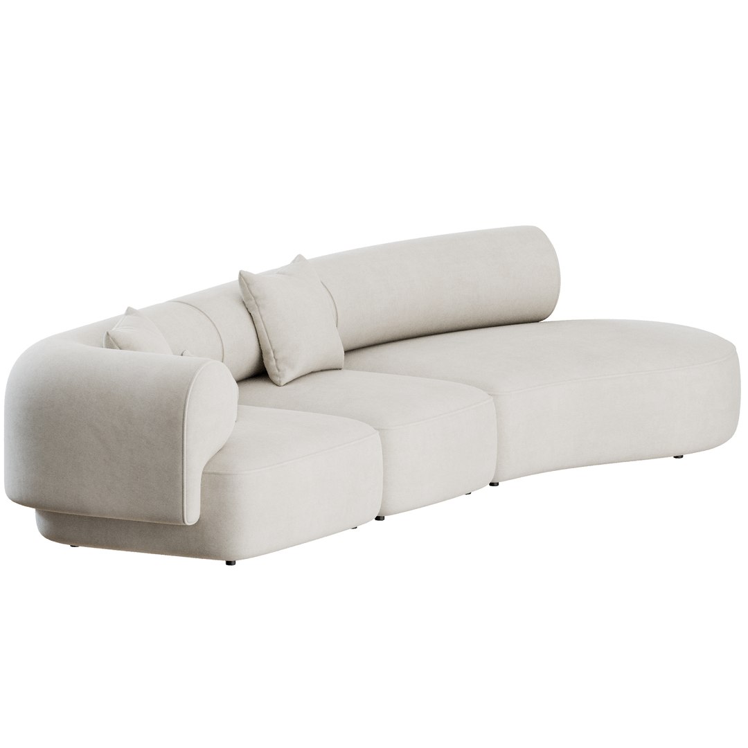 Melody Curved Sofa By Natuzzi 3D Model - TurboSquid 2383155