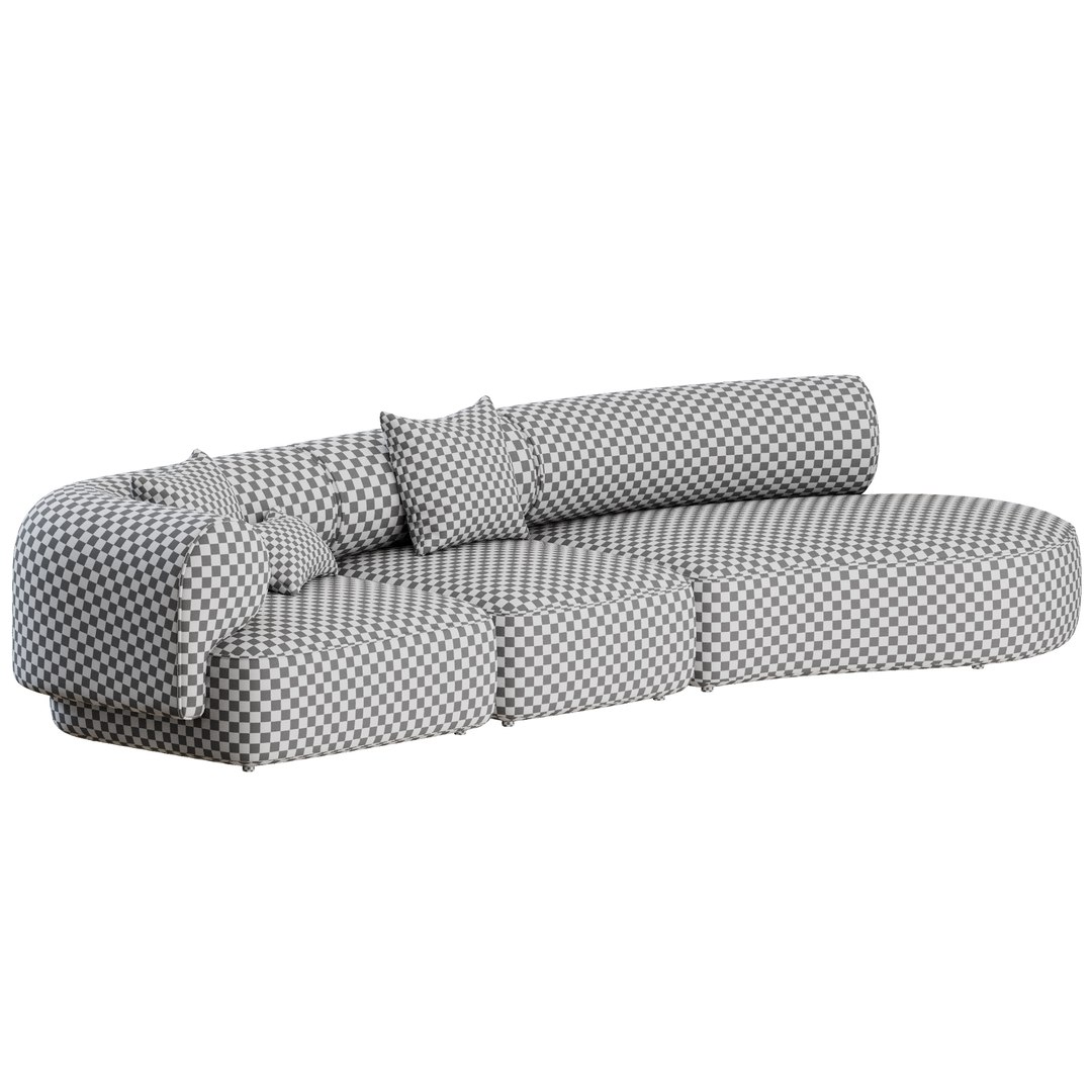 Melody Curved Sofa By Natuzzi 3D Model - TurboSquid 2383155