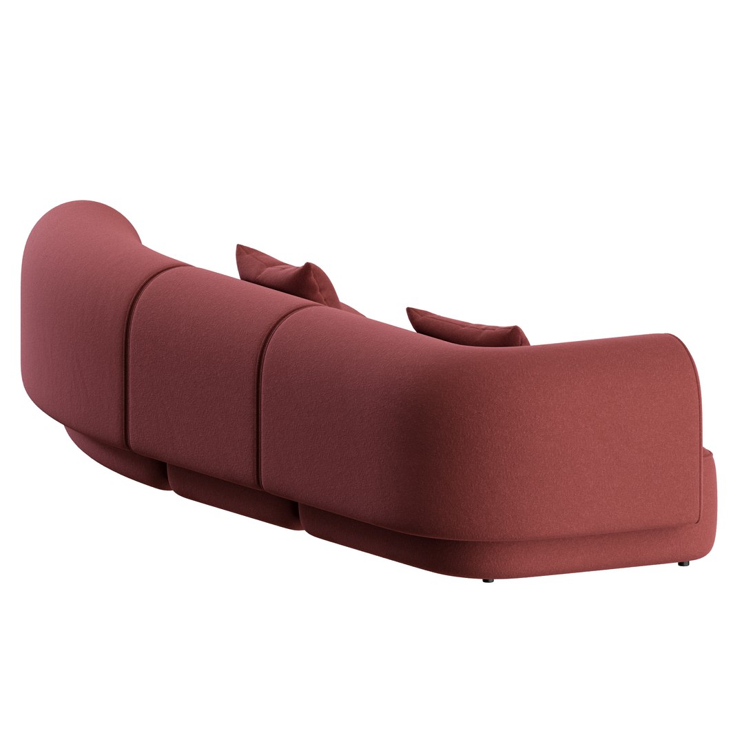 Melody Curved Sofa By Natuzzi 3D Model - TurboSquid 2383155