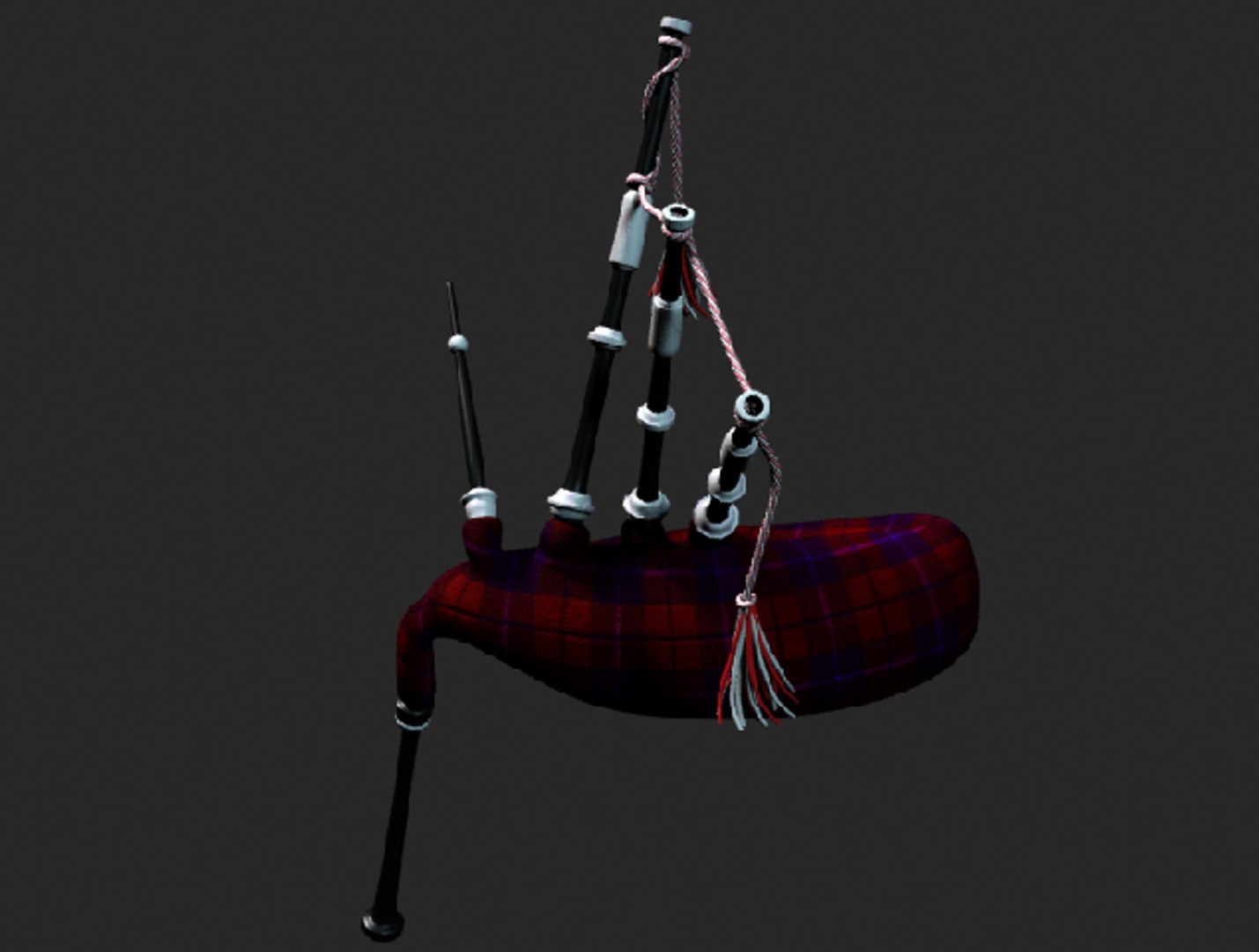3d Scotland Pipe Model