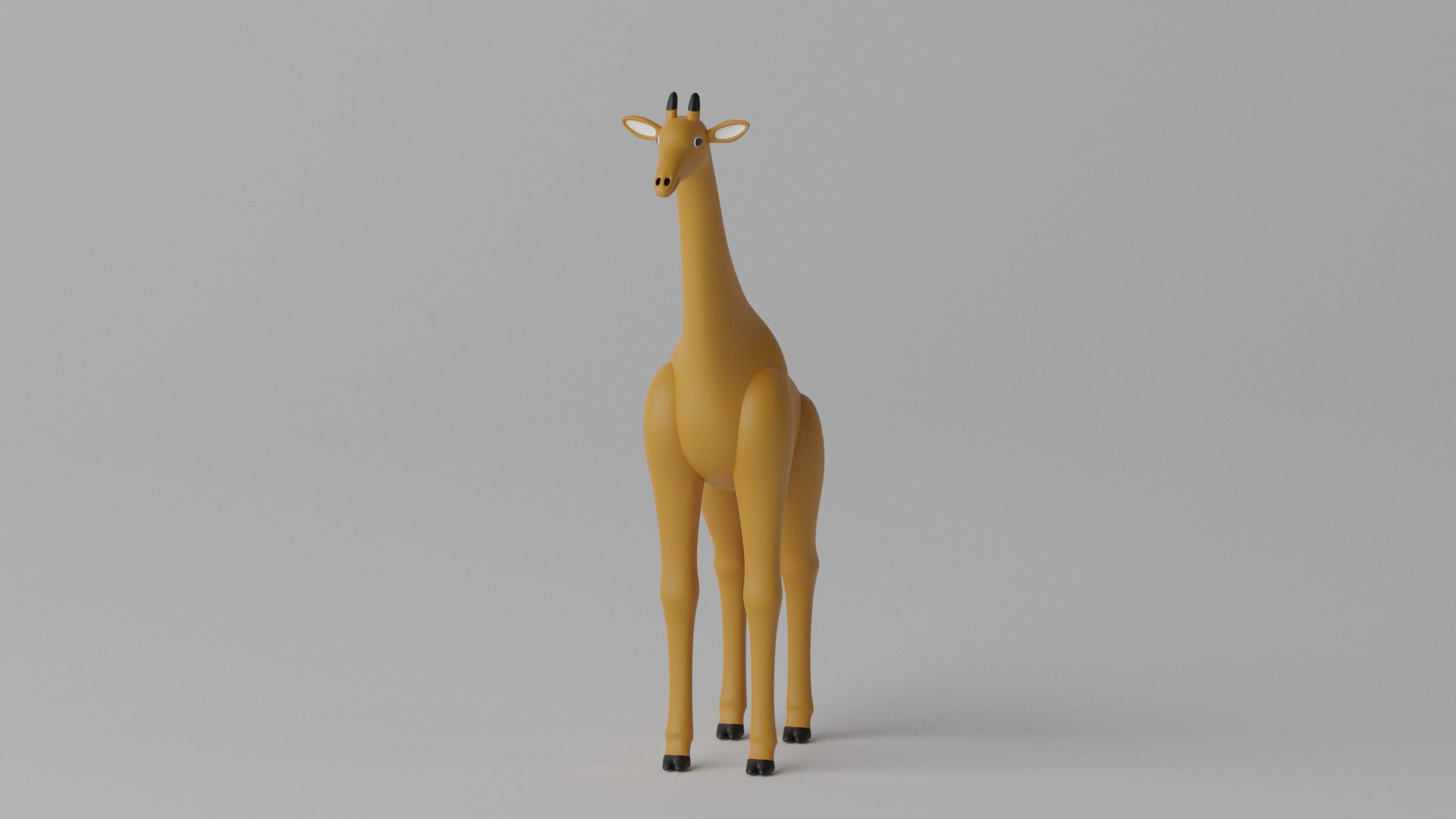 3D Cartoon Cute Giraffe 1 Model - TurboSquid 2105344