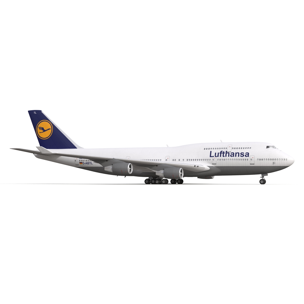 modelo 3d Boeing 747-400 Lufthansa - TurboSquid 1025996