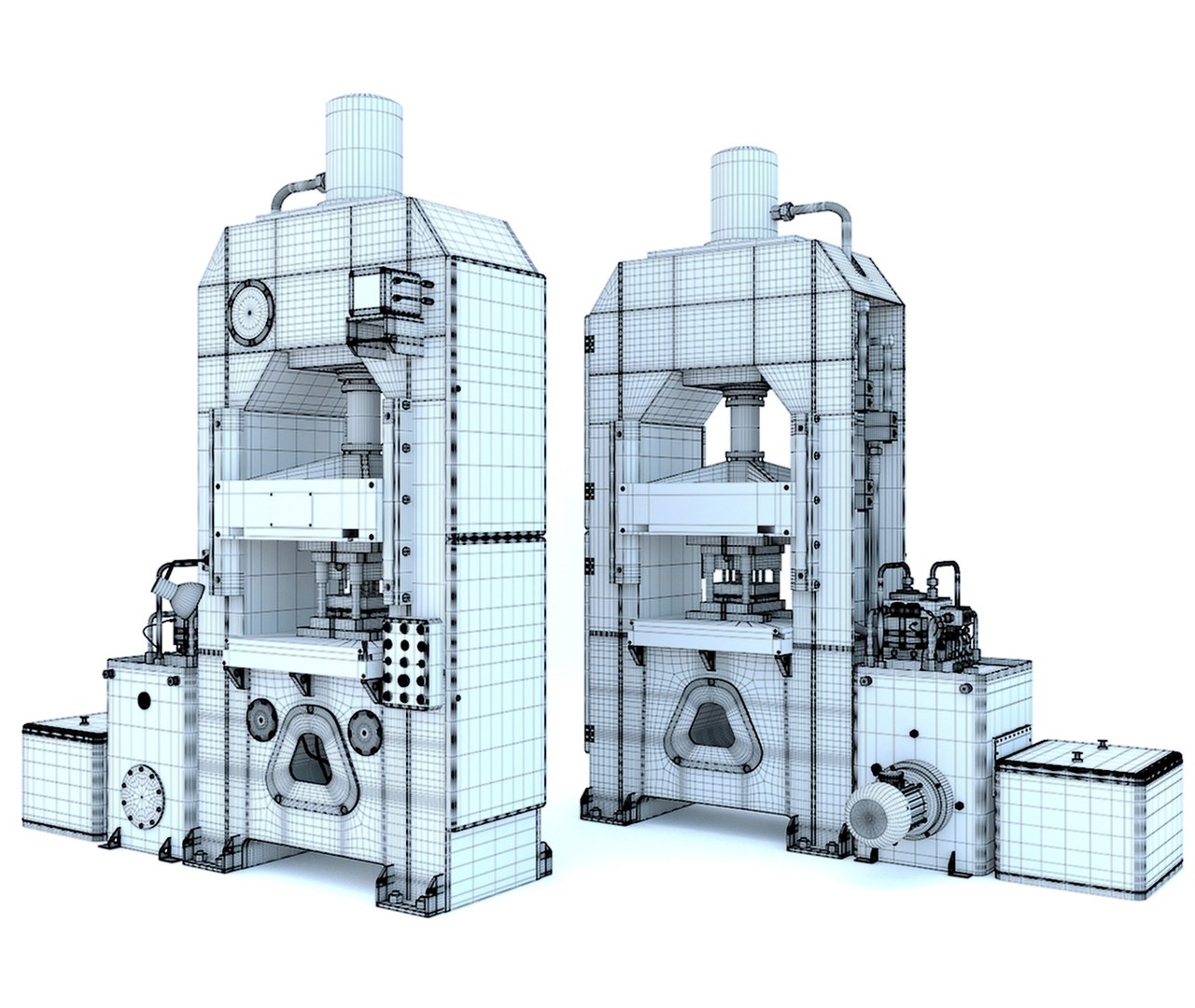 P474 Hydraulic Press - Industrial Machine Tool 3D Model - TurboSquid ...