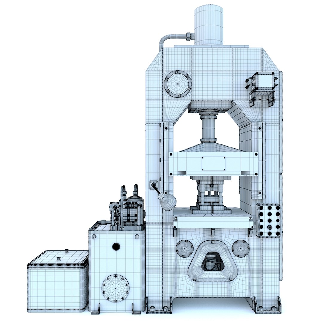 P474 Hydraulic Press - Industrial Machine Tool 3D Model - TurboSquid ...