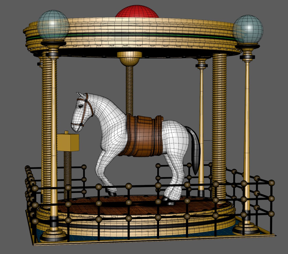Horse Fairground 3D Model - TurboSquid 1262580
