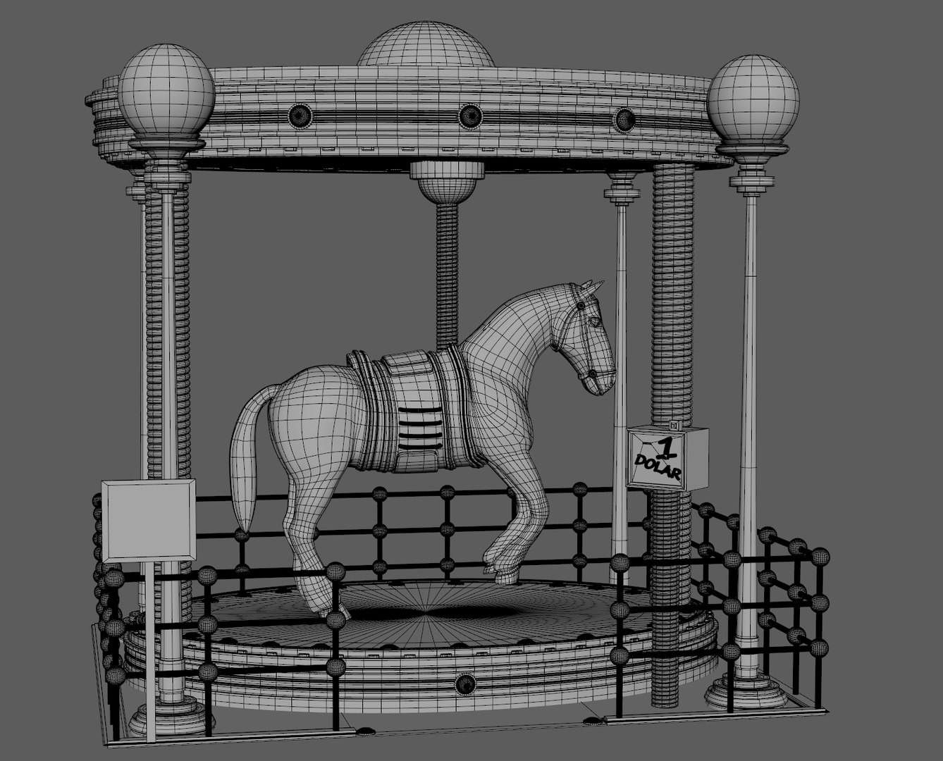 Horse Fairground 3D Model - TurboSquid 1262580