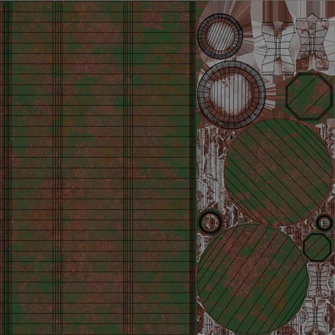 Oil Barrel Green Rusty Clean-Logo 3D Model - TurboSquid 2039215