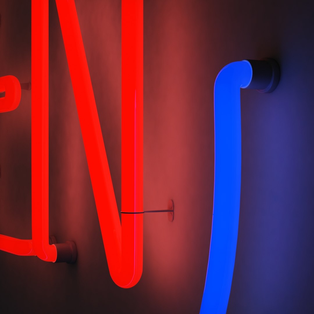 Open Sign Neon 3d Model