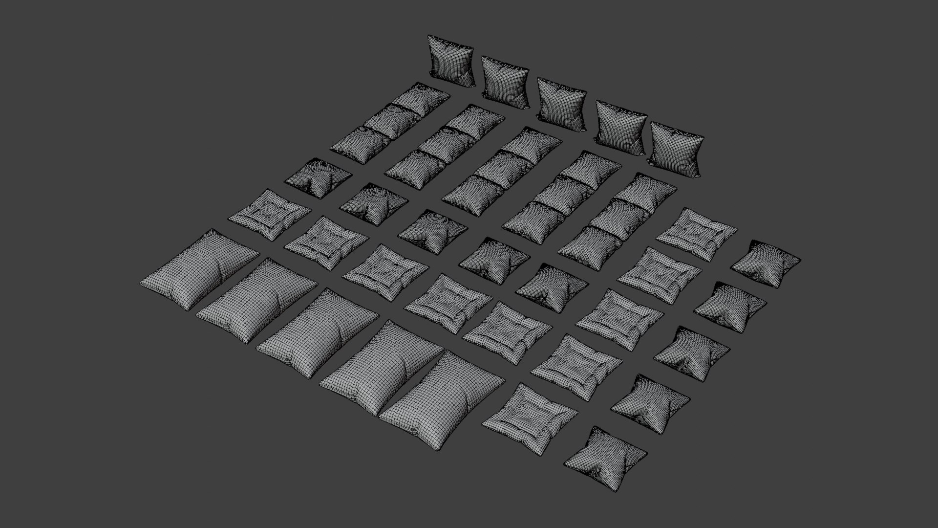 Pillows Pack 3D - TurboSquid 1753660