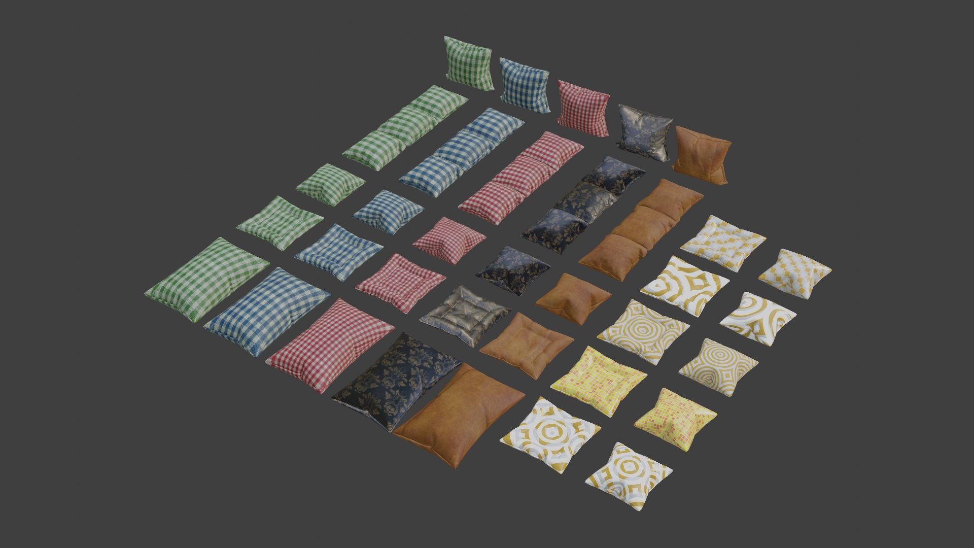 Pillows Pack 3D - TurboSquid 1753660