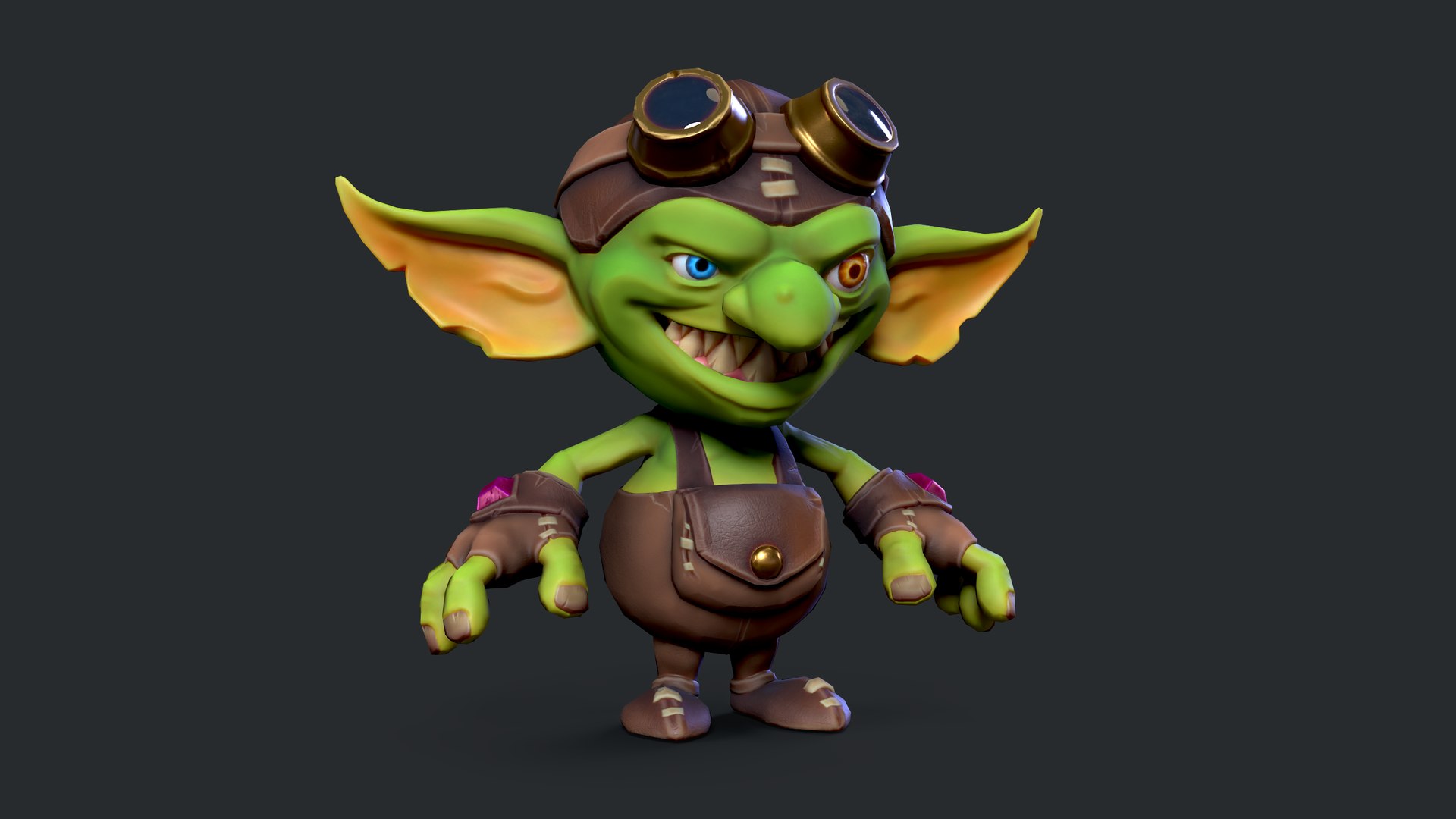 3D Cartoon Grim Goblin Model - TurboSquid 1874925
