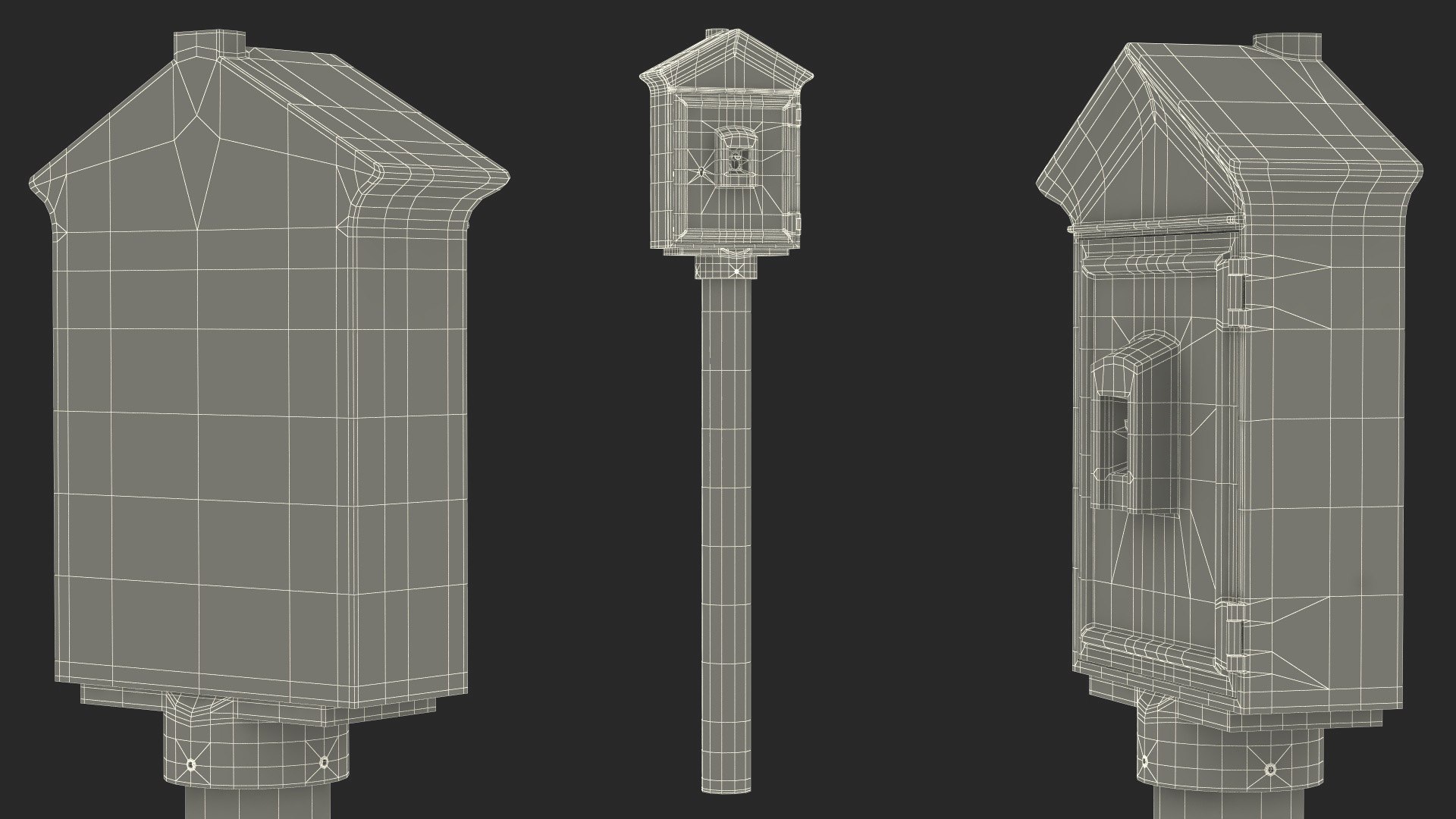 3D model Retro Fire Alarm Call Box Aged - TurboSquid 2076171