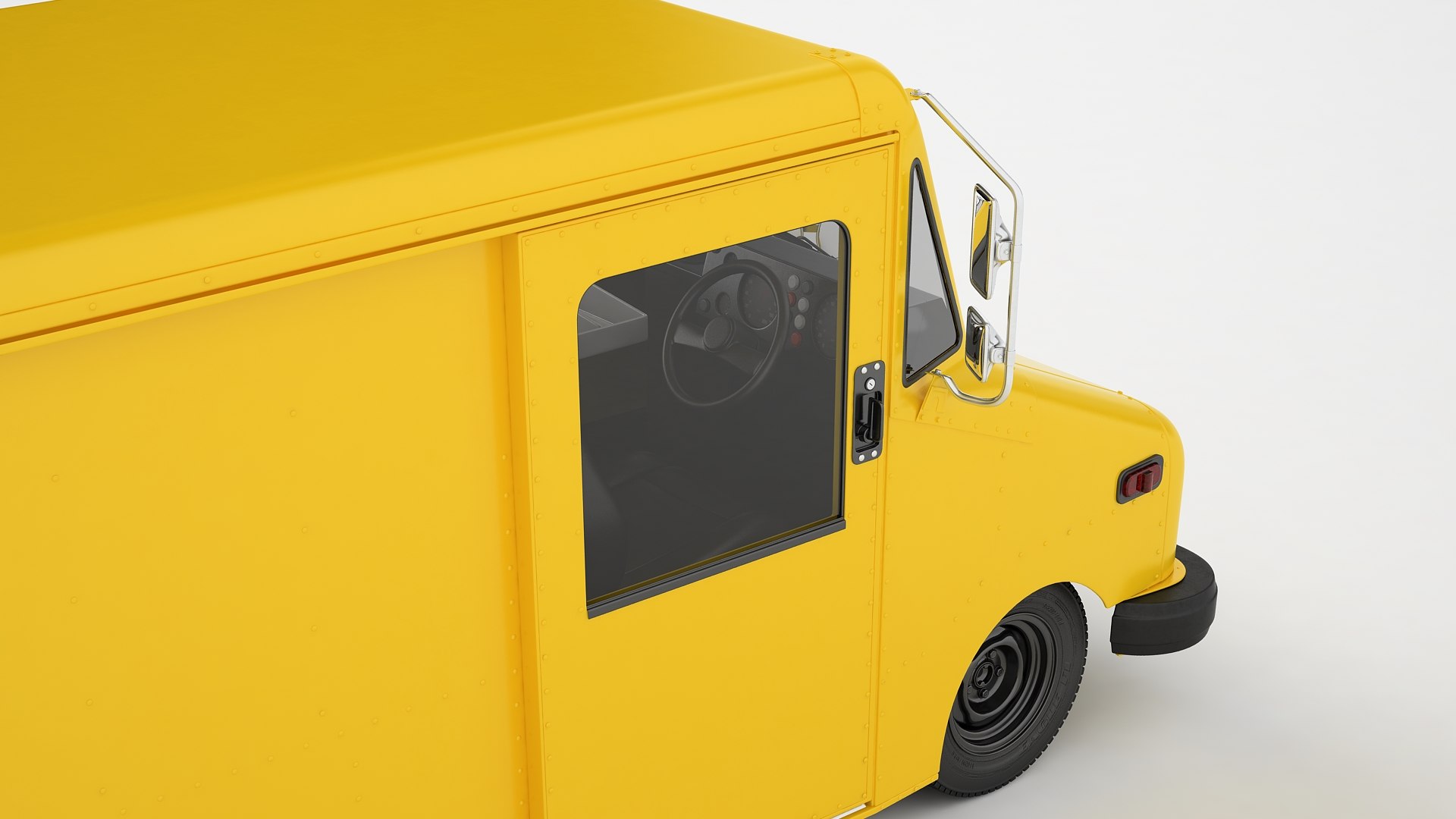 3D Mail Truck Model - TurboSquid 1700580