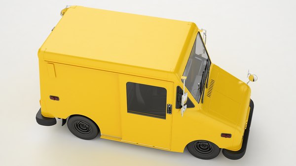 3D mail truck model - TurboSquid 1700580