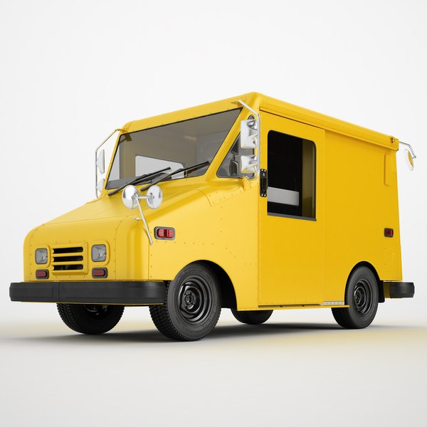 3D mail truck model - TurboSquid 1700580