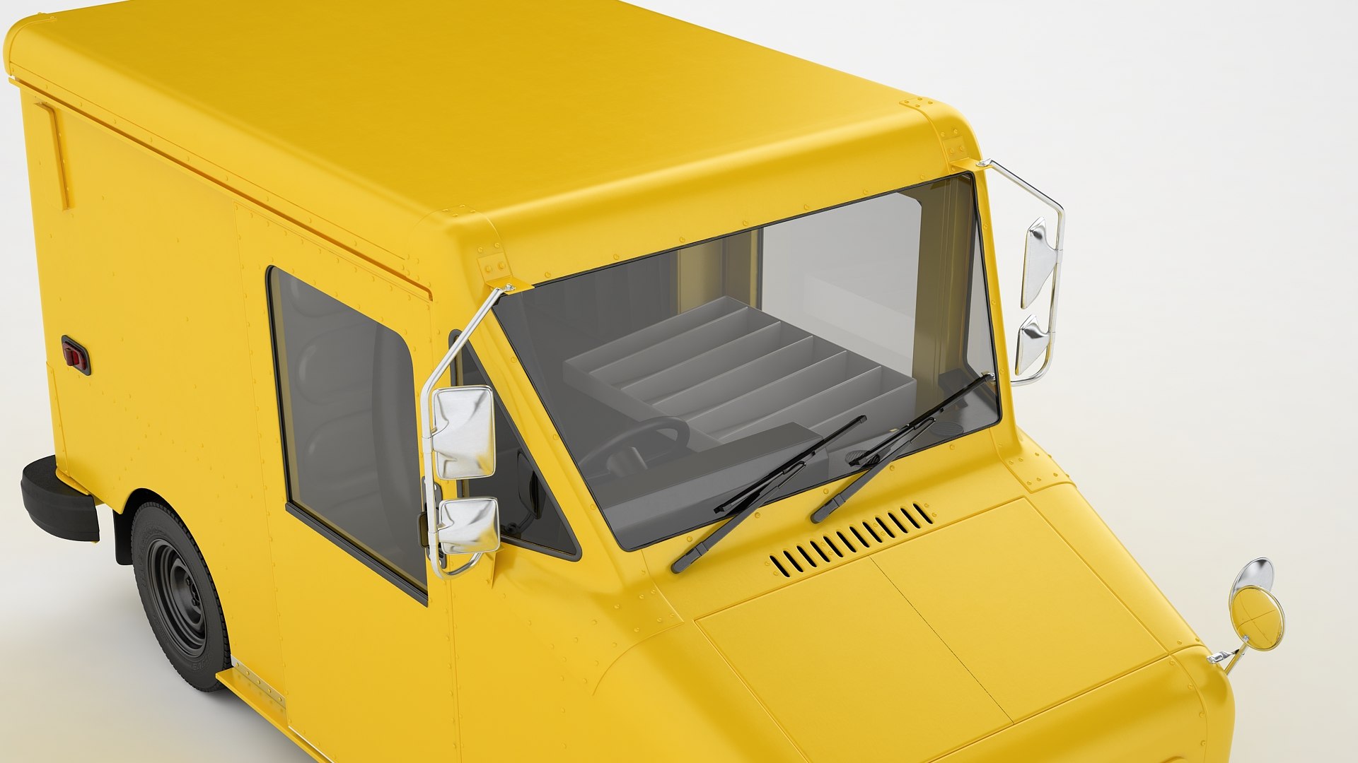 3D Mail Truck Model - TurboSquid 1700580