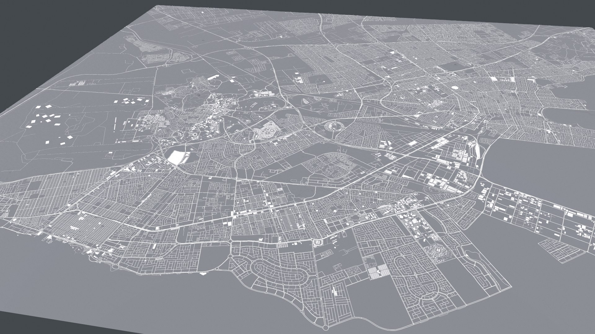 Cityscape Dammam UAE 3D - TurboSquid 1885519