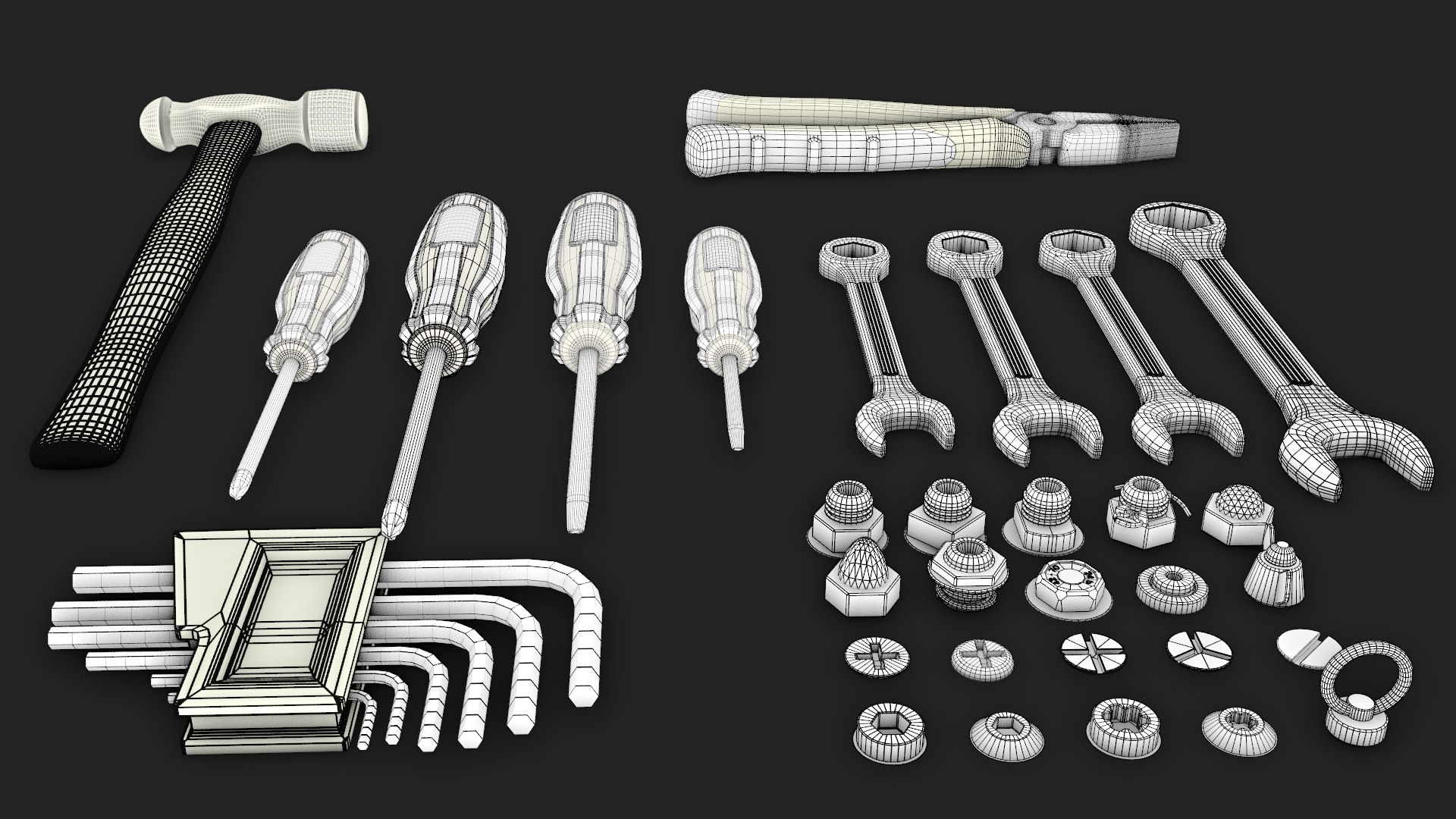 3D Tools Toolset - TurboSquid 1681071