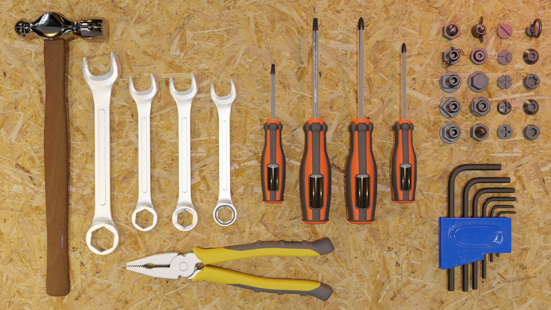 3D Tools Toolset - TurboSquid 1681071