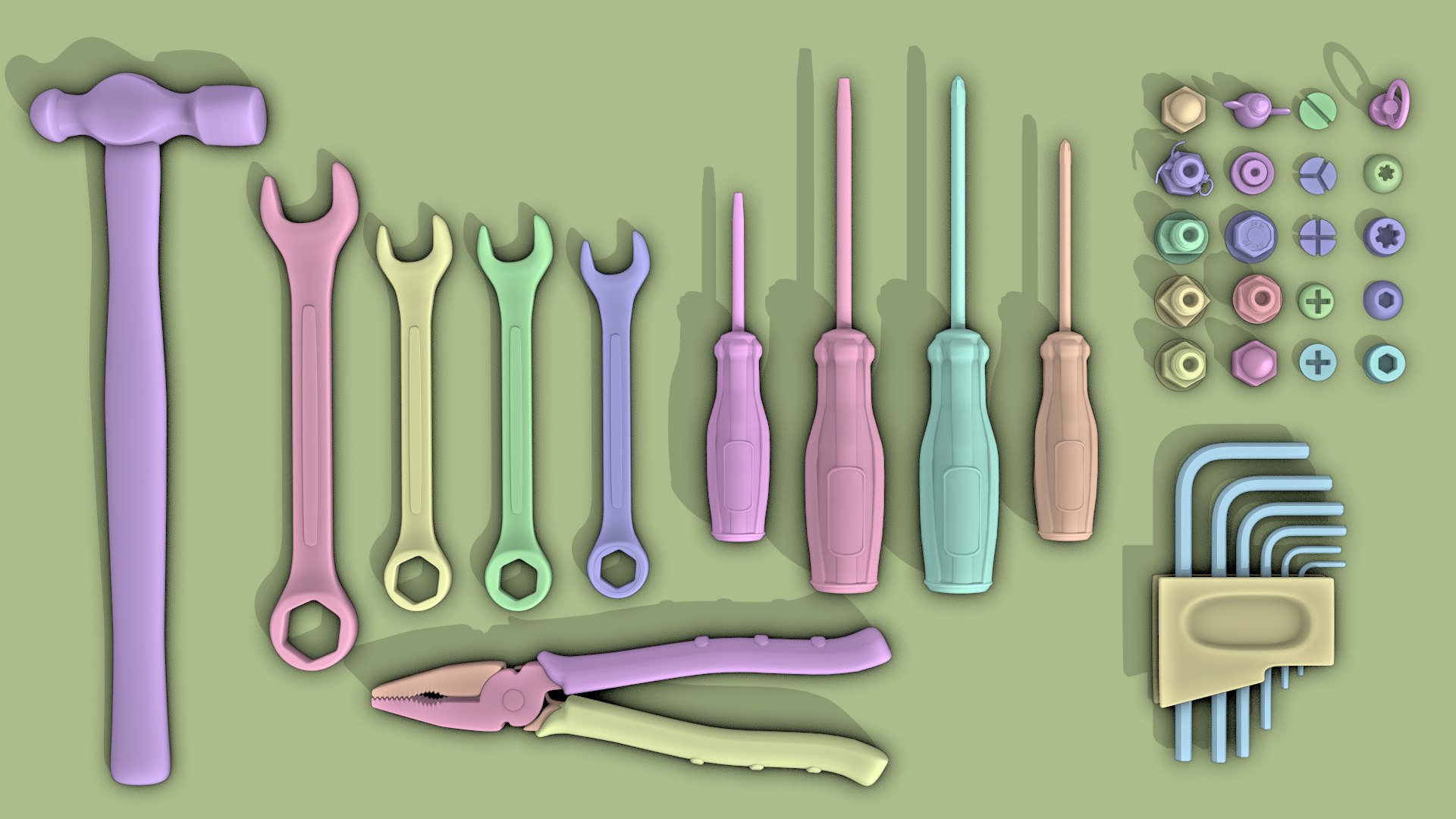 3D Tools Toolset - TurboSquid 1681071
