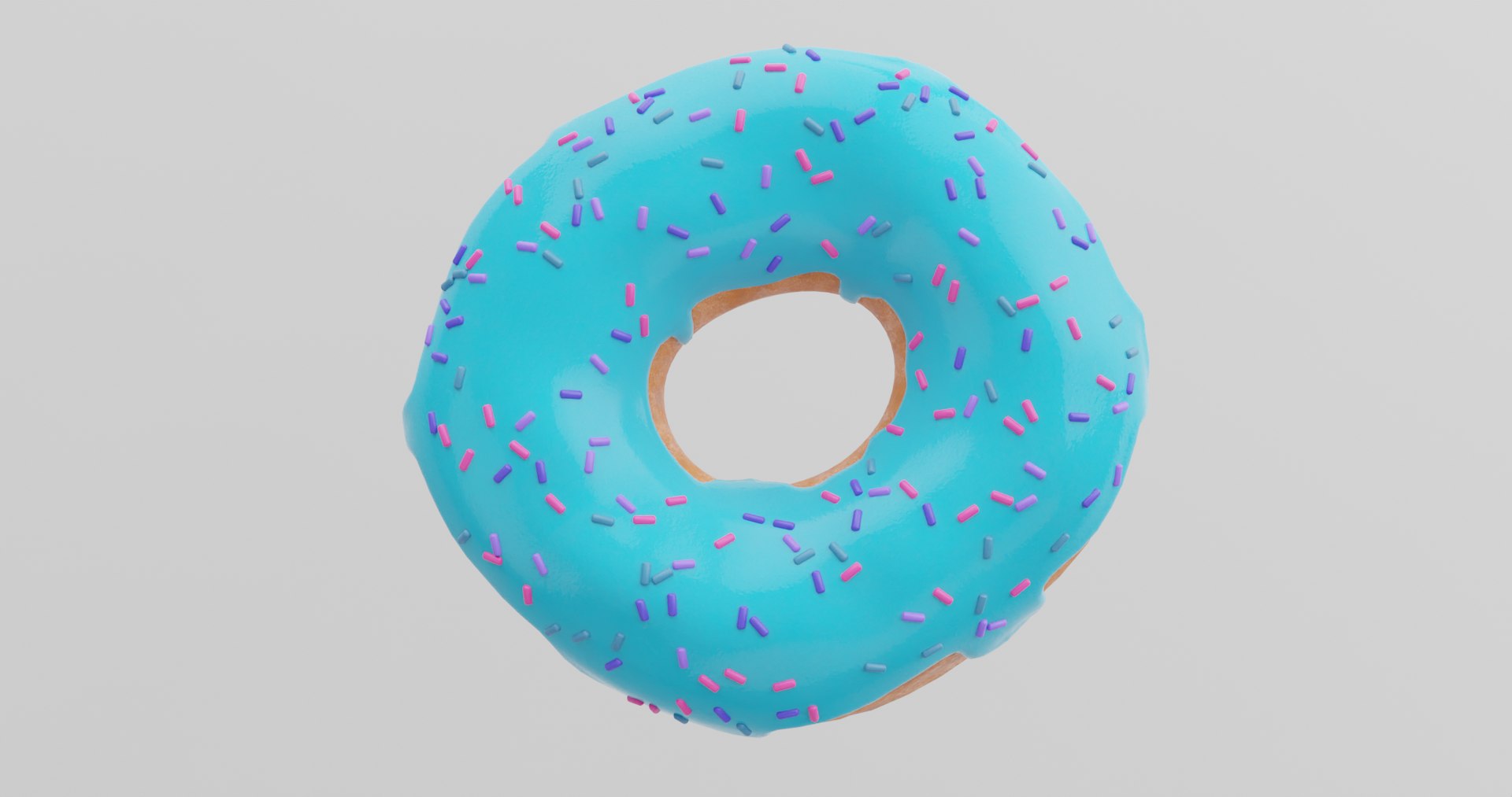 3D Donut Blue - TurboSquid 1851502