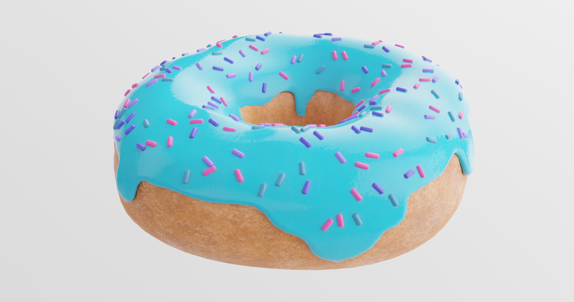 3D Donut Blue - TurboSquid 1851502