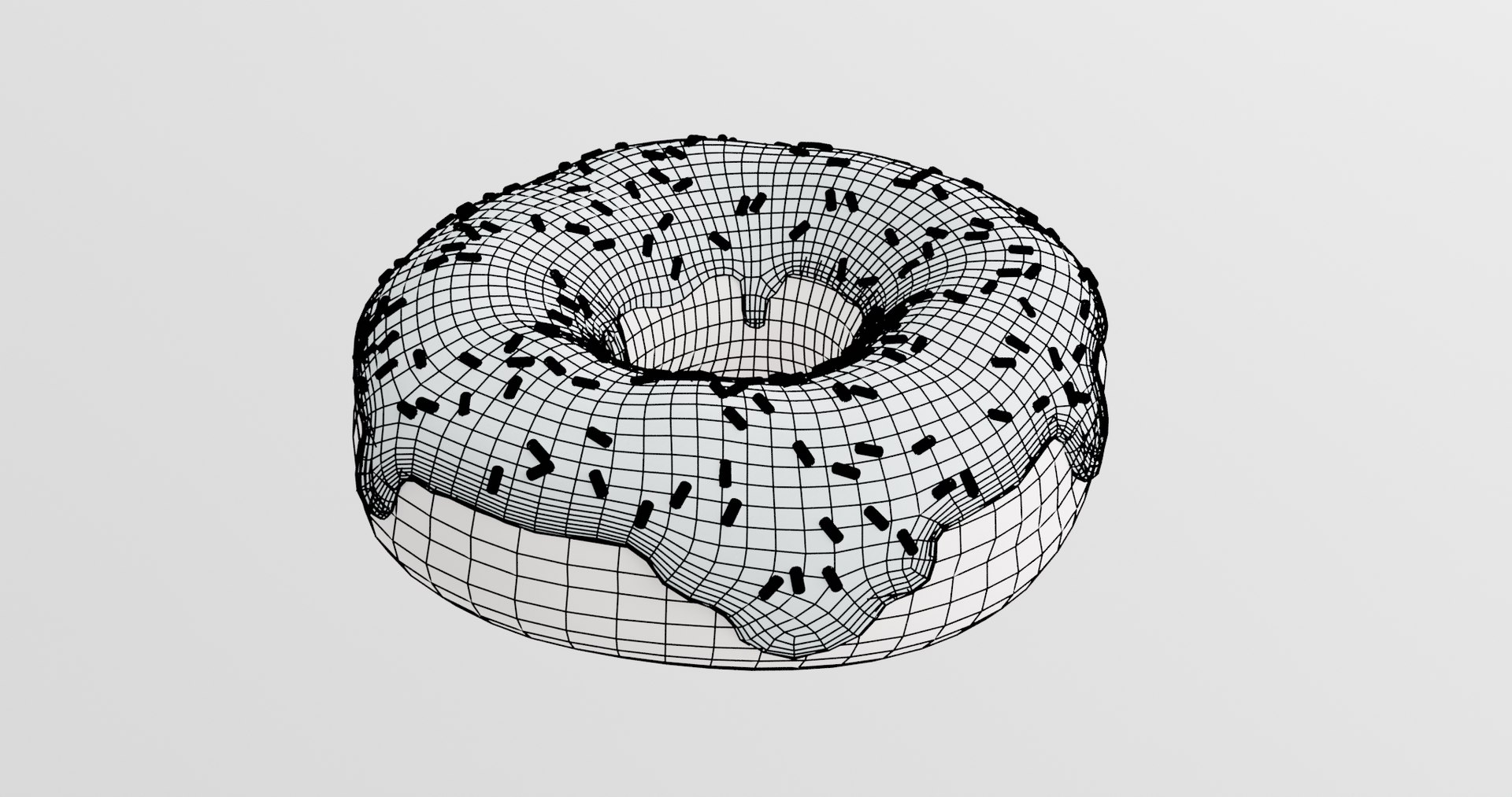 3D Donut Blue - TurboSquid 1851502