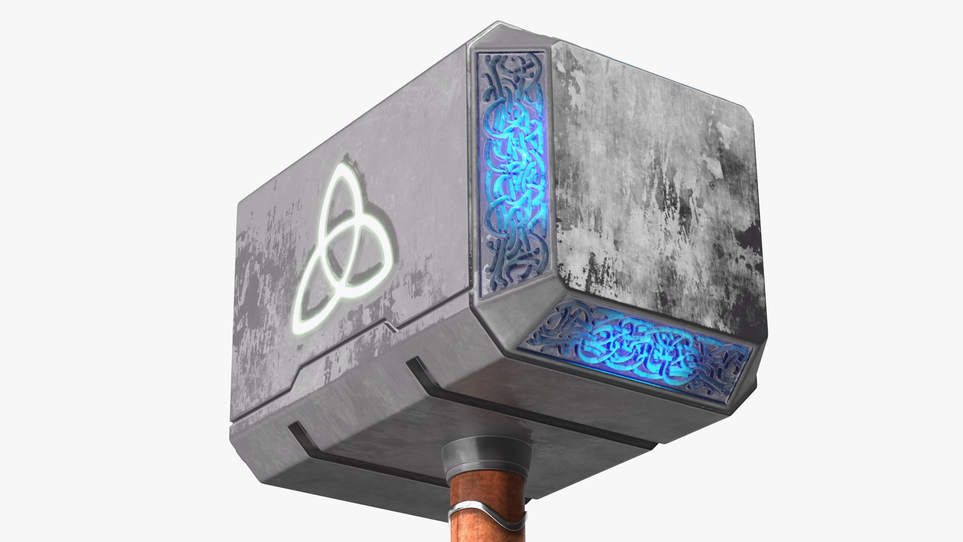 Thor Hammer Mjolnir Glowing Blue 3D - TurboSquid 2139318
