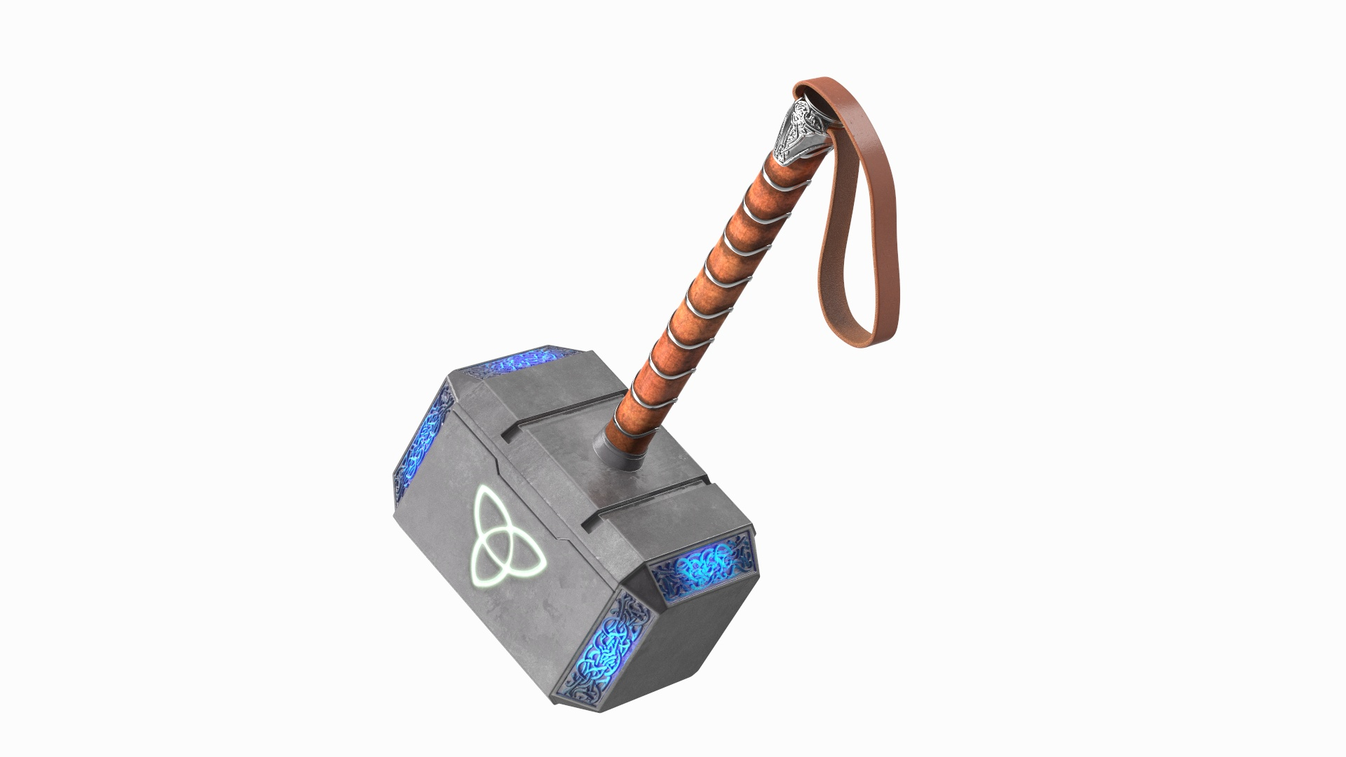 Thor Hammer Mjolnir Glowing Blue 3D - TurboSquid 2139318