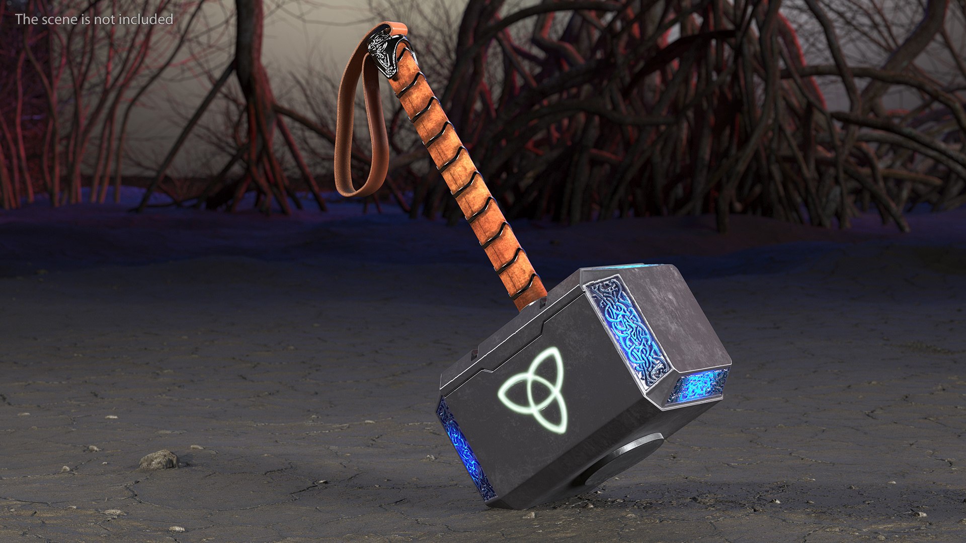 Thor Hammer Mjolnir Glowing Blue 3D - TurboSquid 2139318