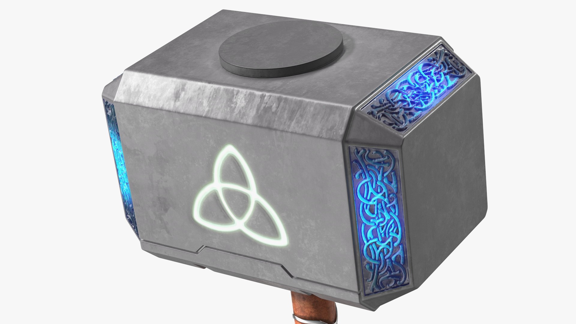 Thor Hammer Mjolnir Glowing Blue 3D - TurboSquid 2139318