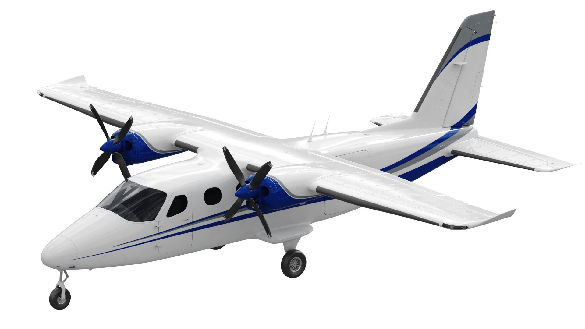 3D Tecnam P2012 Traveller - TurboSquid 2296288