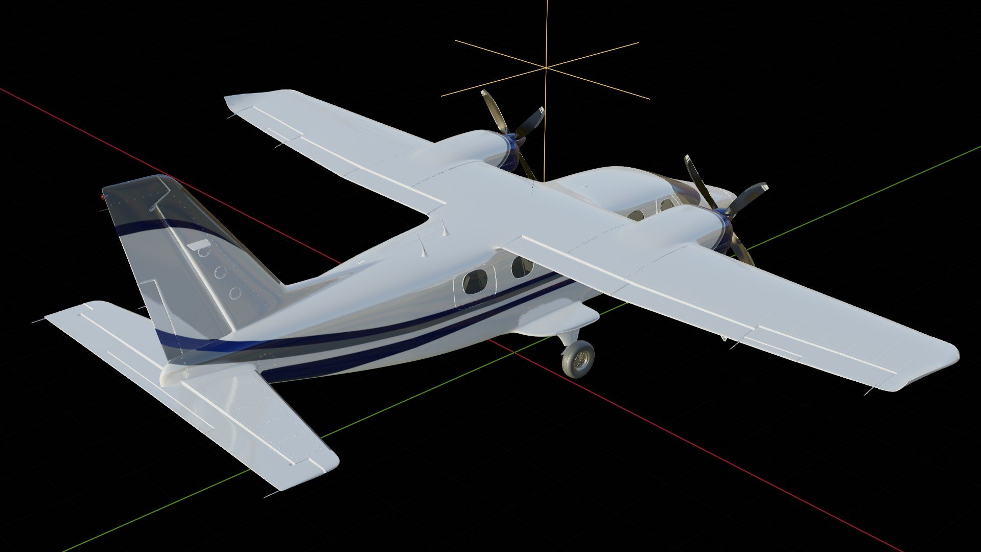 3D Tecnam P2012 Traveller - TurboSquid 2296288